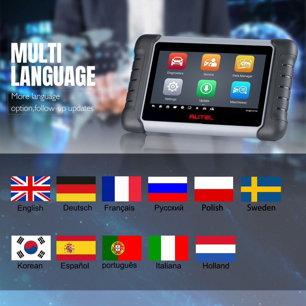 Autel MaxiCOM MK808Z MK808S Bi-Directional Full System Diagnostic ...