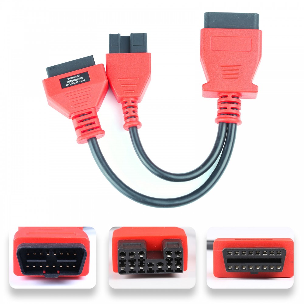Autel Full Set OBDII Cables and Connectors Kit for DS808/MK808/MP808 ...